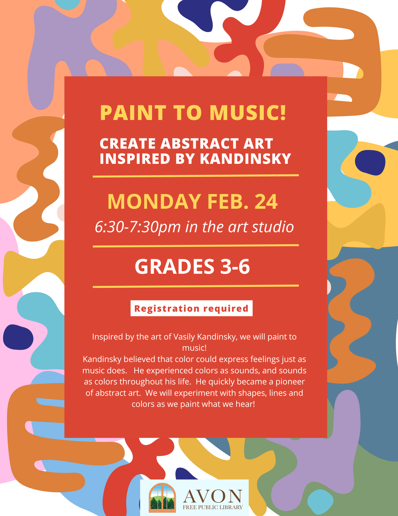Paint to Music! Create abstract art inspired by Kandinsky - Avon Free ...