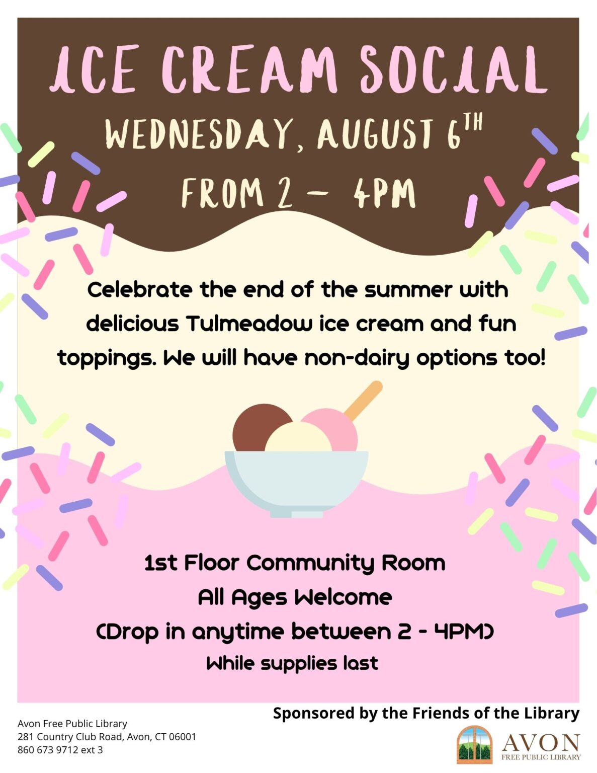 Wonderful Wednesday: Ice Cream Social Finale! - Avon Free Public Library