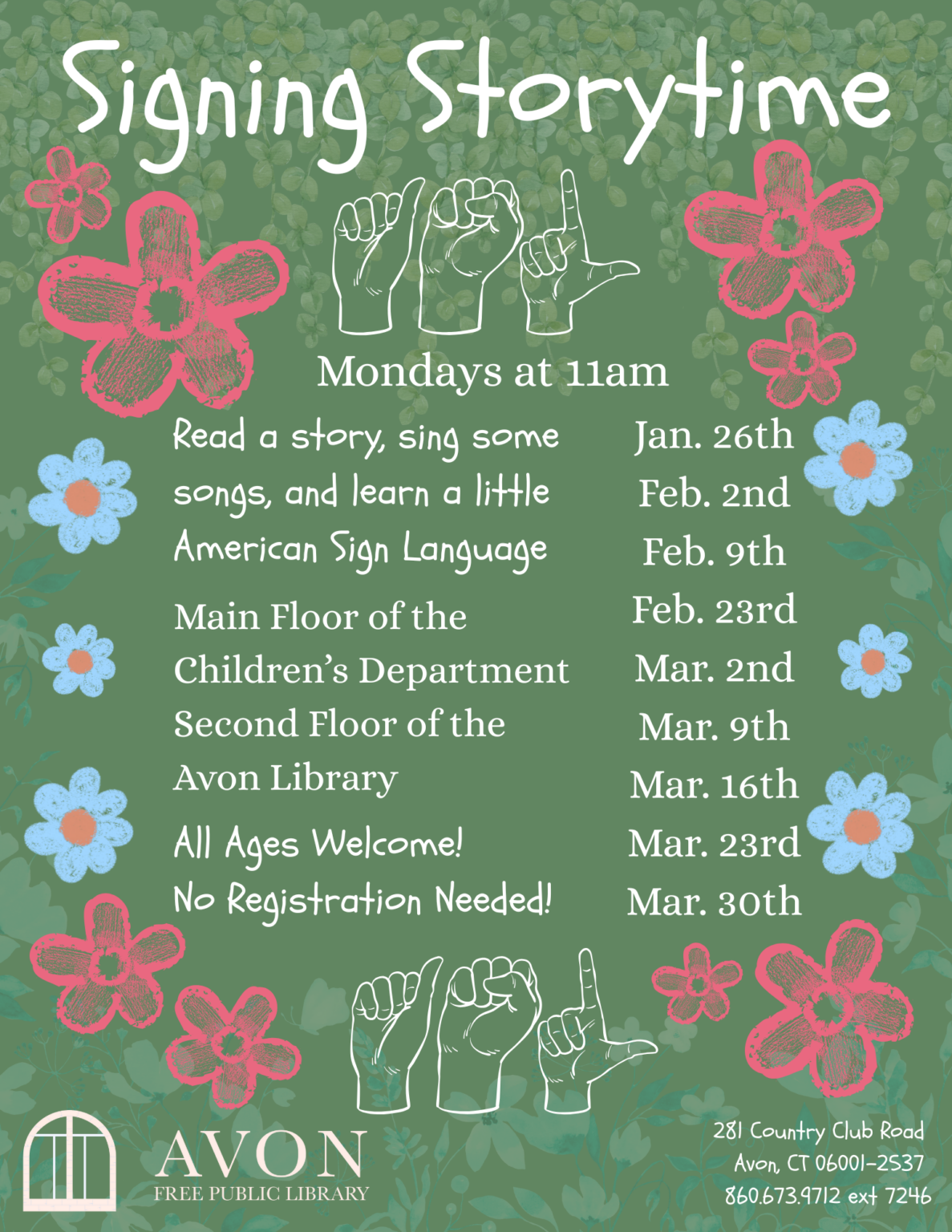 Signing Storytime - Avon Free Public Library